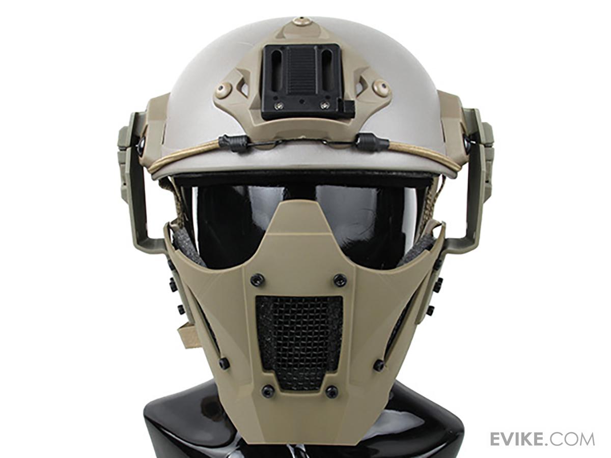 TMC Hard Shell Half Fast Mask (Color: Khaki), Tactical Gear/Apparel ...