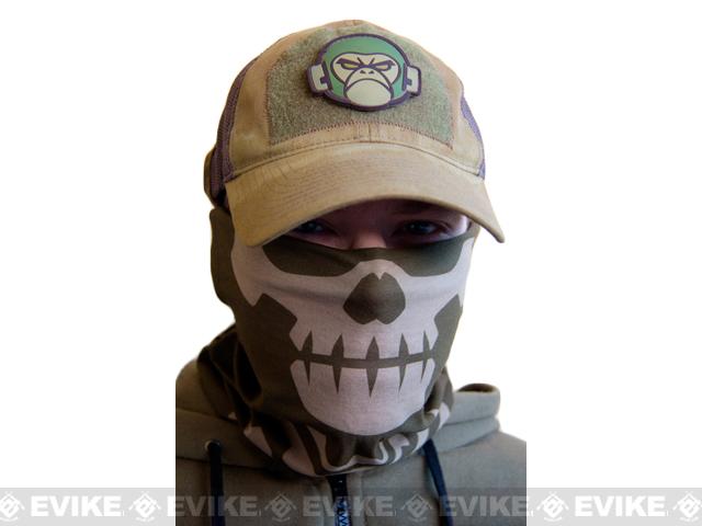 Mil-Spec Monkey Multi Wrap Neck Gaiter (Design: Skull Mask / Dusty ...