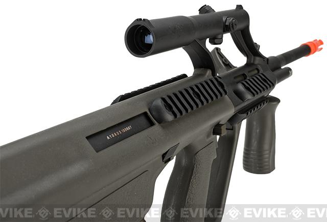 JG AUG Military Lipo Ready Airsoft AEG Rifle w/ Integrated Scope (Color ...