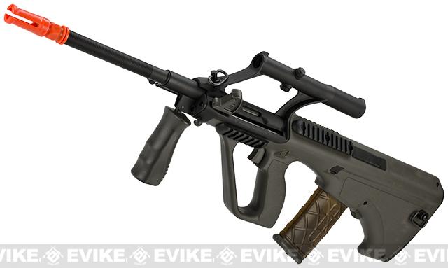 JG AUG Military Lipo Ready Airsoft AEG Rifle w/ Integrated Scope (Color ...