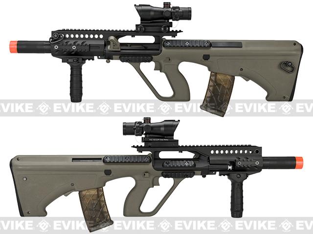 AUG A3 Spec-Ops Carbine Length Airsoft AEG Rifle by JG - Tan, Airsoft ...