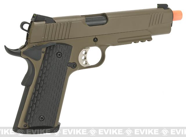 Army Armament R28 1911 Airsoft Gas Blowback Pistol (Color: Tan ...
