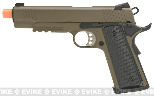Army Armament R28 1911 Airsoft Gas Blowback Pistol (Color: Tan ...