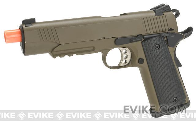 Army Armament R28 1911 Airsoft Gas Blowback Pistol (Color: Tan ...