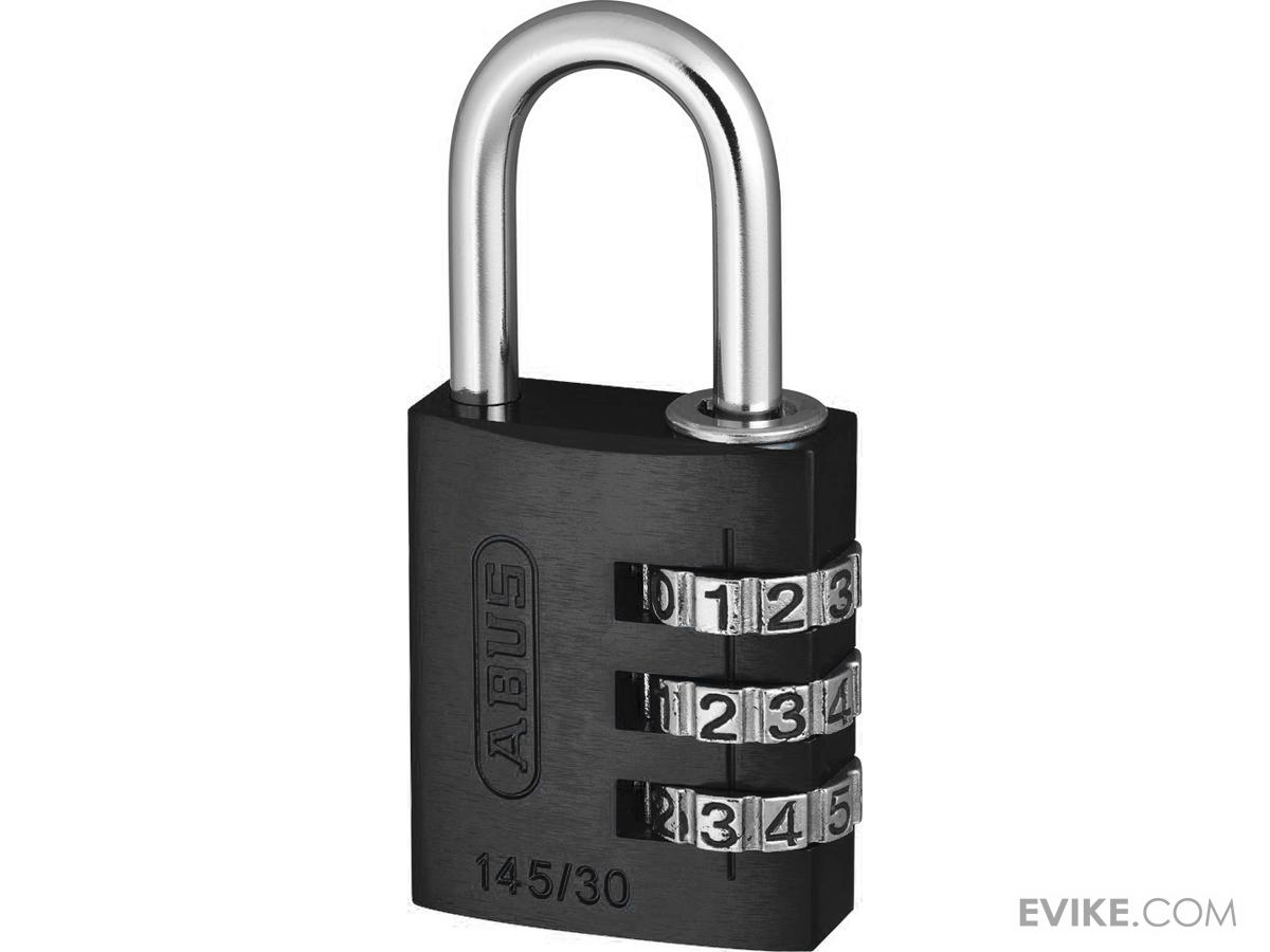 ABUS Combination Lock (Model: 145/30 Black / Level 3), Tactical Gear/Apparel, Gun Cases - Evike ...