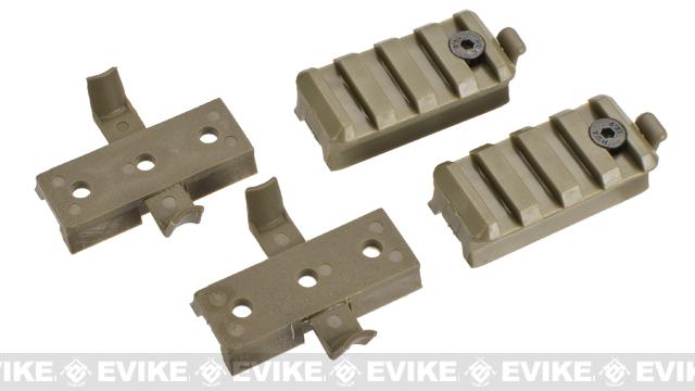 ARC / ACH / Bump Type Helmet Rail Mount Set - Tan, Tactical Gear ...