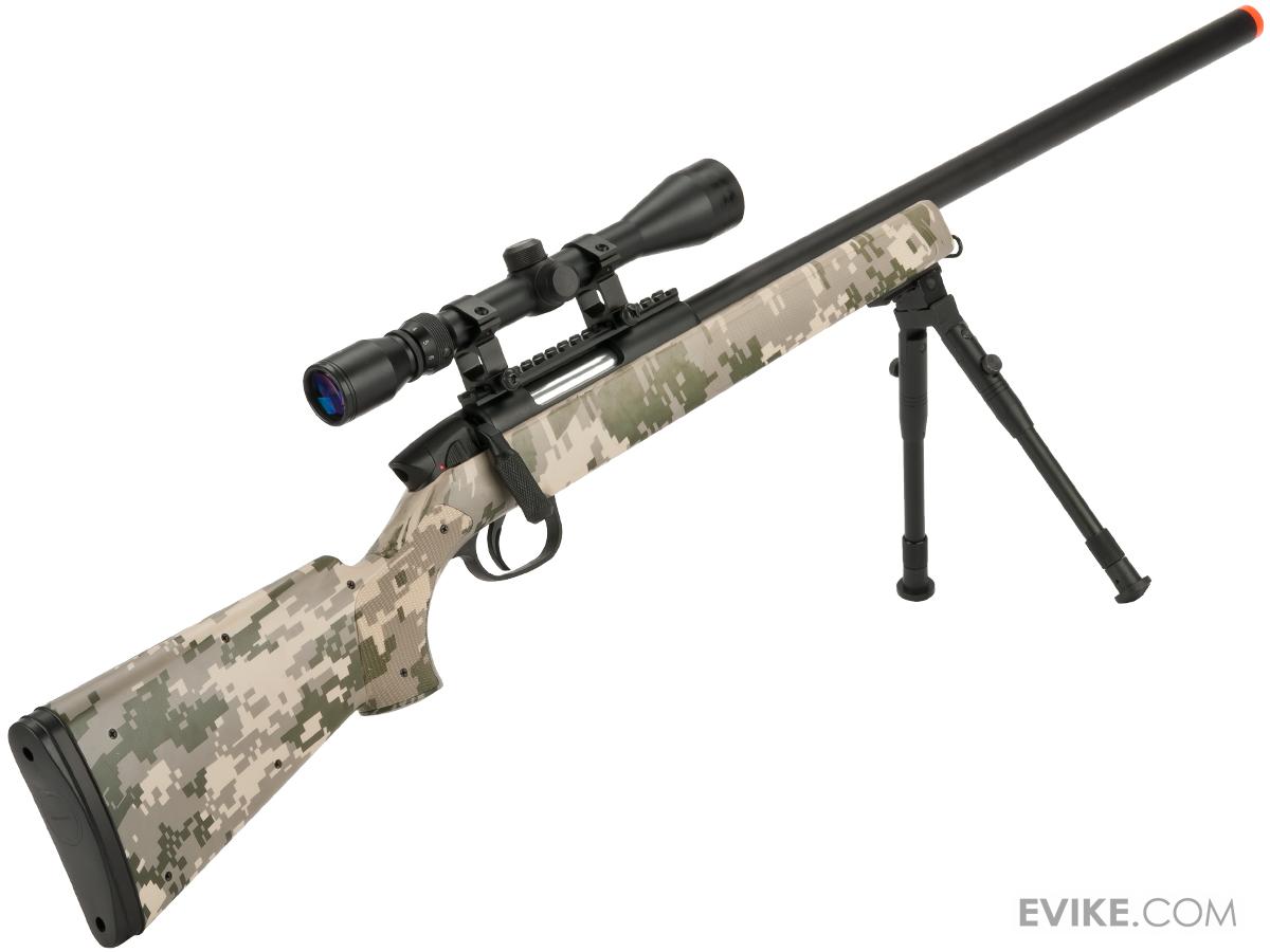 z Gen 5 UTG APS2 Airsoft Master Sniper Rifle w/ Bipod - ACU (Package ...