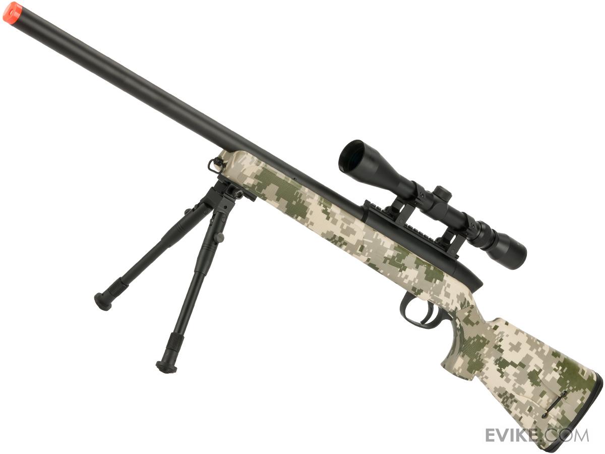 z Gen 5 UTG APS2 Airsoft Master Sniper Rifle w/ Bipod - ACU (Package ...