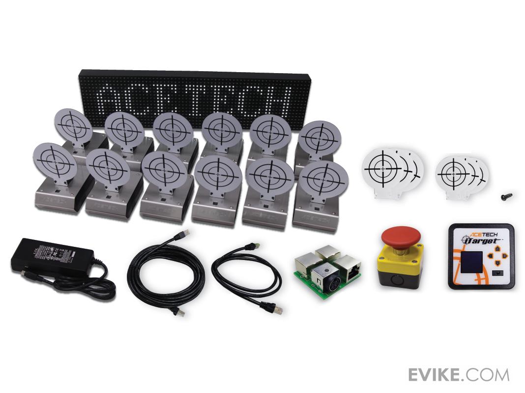 ACETECH iTarget Interactive Target Shooting System w/ LED Scoreboard ...