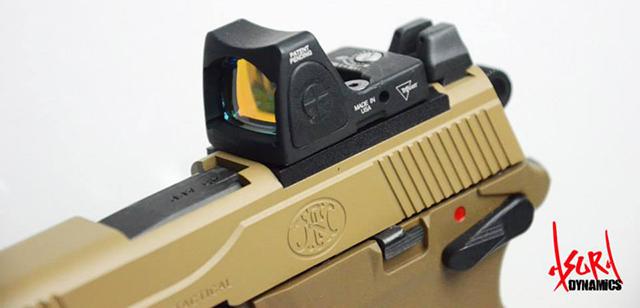 Asura Dynamics RMR Micro Red Dot Mount for Cybergun FNX-45 Airsoft GBB ...