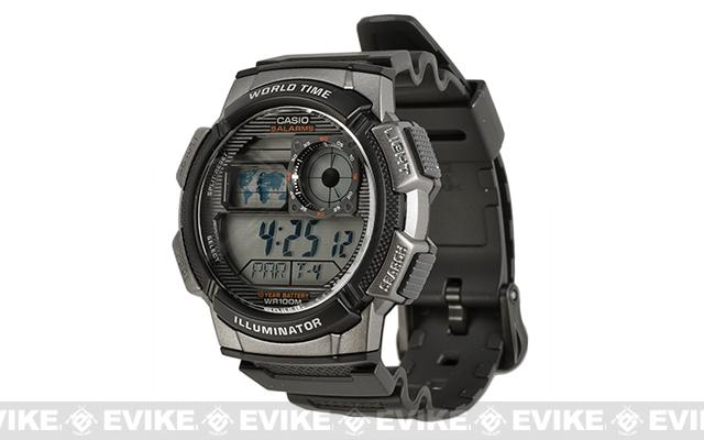 Casio Men's AE-1000W Resin Sport Digital Watch (Color: Black), Tactical ...