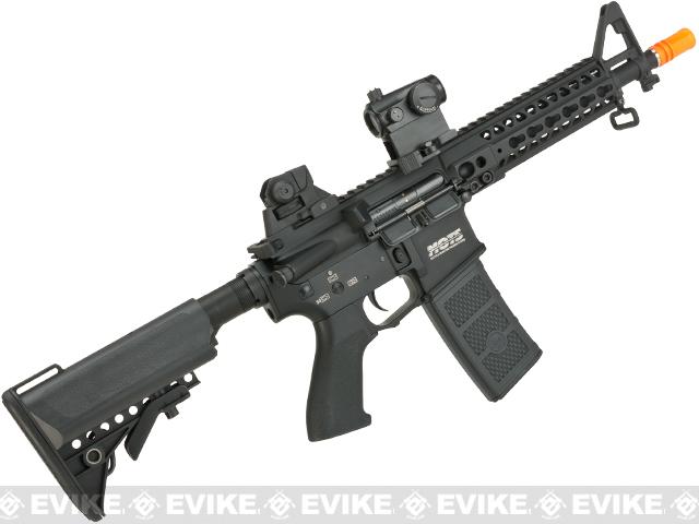 G&P KeyMod M4 SBR AEG with Monolithic Upper - Black (Package: Gun Only ...