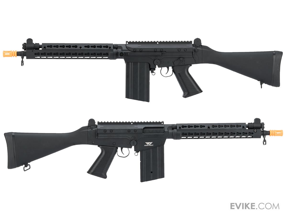 6mmProShop Full Metal FAL Carbine Airsoft AEG with Keymod Handguard ...