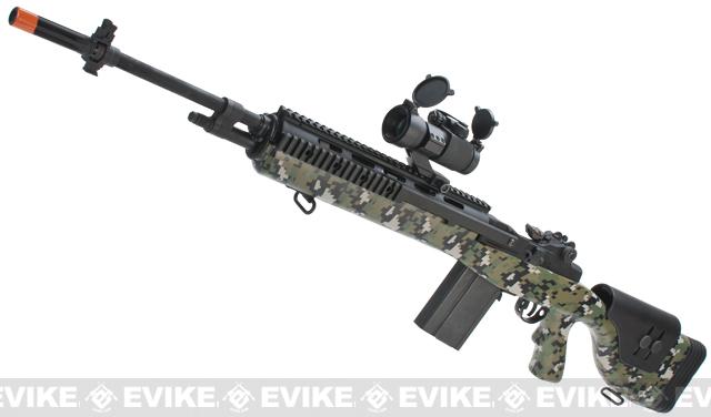 G&P M14 DMR Custom Airsoft AEG Sniper Rifle (Package: Jungle Digital / Gun Only), Airsoft Guns ...