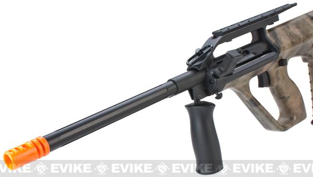 z Evike.com Custom AUG Alpha-1 Airsoft AEG Rifle w/ Fluted Outer Barrel ...