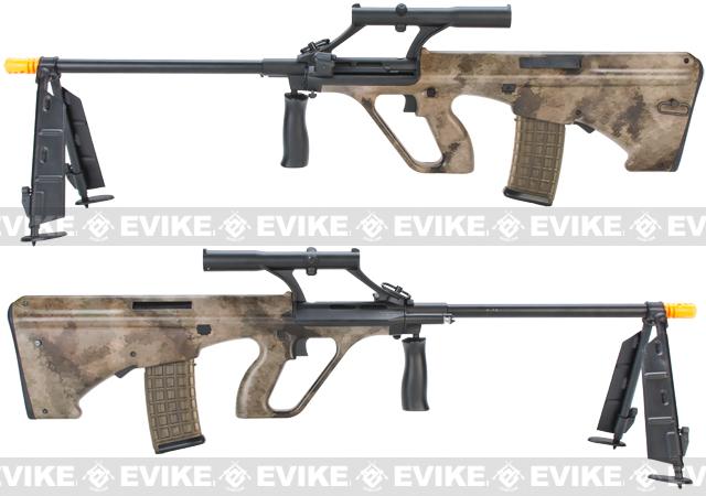 z Evike.com Custom AUG Alpha-H Sniper Airsoft AEG Rifle w/ Integrated ...