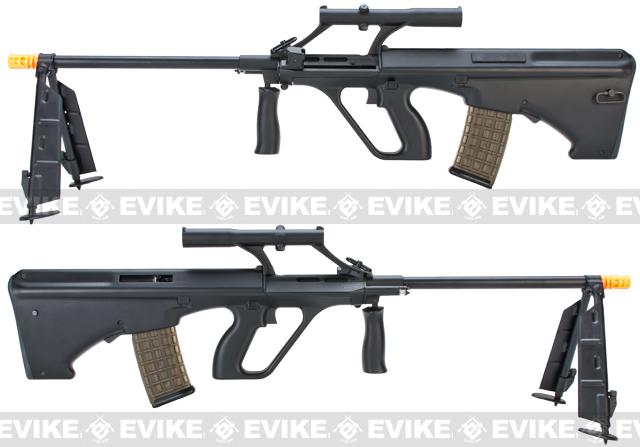 z Evike.com Custom AUG Alpha-H Sniper Airsoft AEG Rifle w/ Integrated ...
