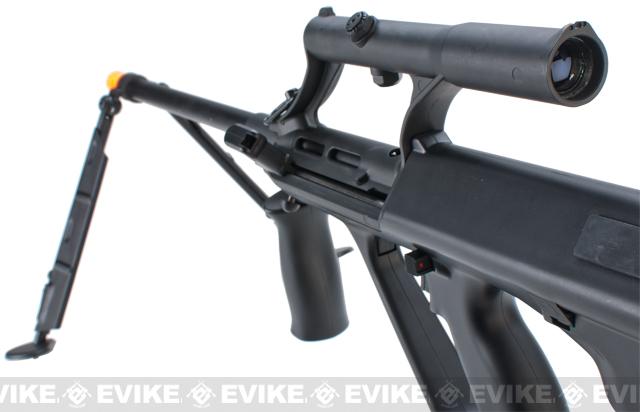 z Evike.com Custom AUG Alpha-H Sniper Airsoft AEG Rifle w/ Integrated ...