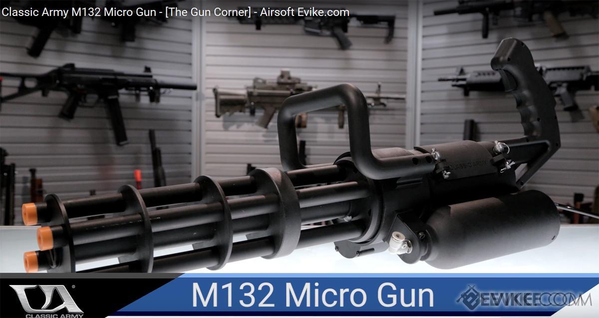 Classic Army M132 HPA Powered Rotating Multi-Barrel Micro Gun, Airsoft ...