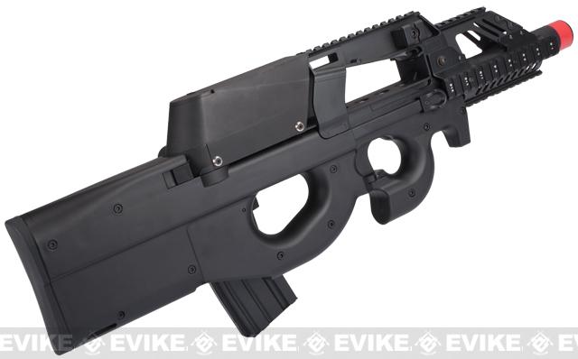Evike.com Custom P90 Terminator Airsoft AEG w/ Box Mag (Color: Black ...
