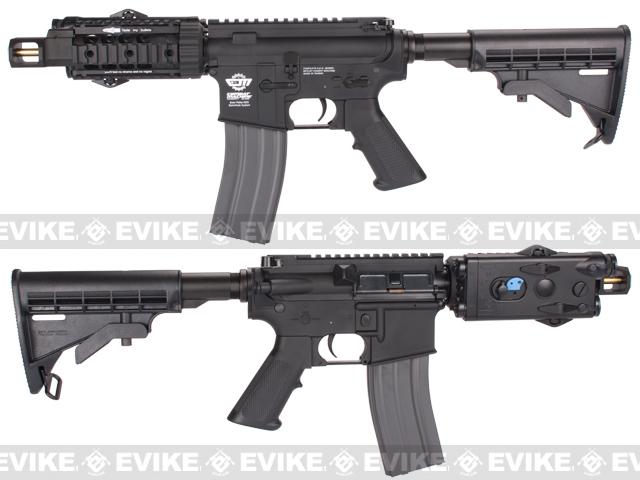 Evike Custom Class I G&G TANK M4 Airsoft AEG Rifle - Black (Package ...