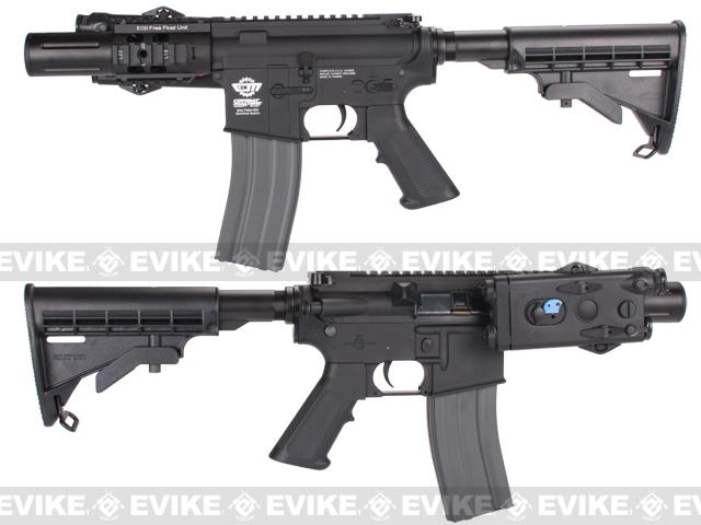 Evike Custom Class I G&G M4 Fighting Cat Airsoft AEG Rifle - Black ...