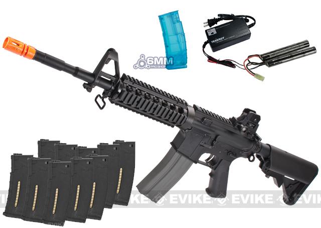 z G&G GR16 R4 Commando Full Metal Blowback Airsoft AEG Rifle - Black ...