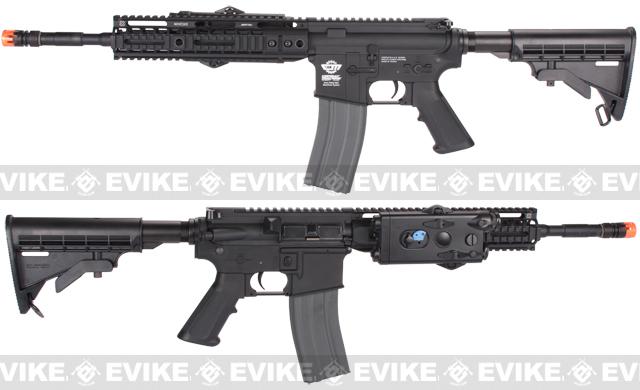 Evike Custom Class I G&G M4 Airsoft AEG Rifle - Noveske 10" Black (Package: Gun Only), Airsoft ...