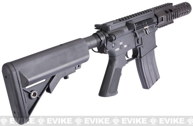 Evike Custom Class I G&P M4 Full Metal Airsoft AEG Rifle - Patriot (Package: Black / Add Battery ...
