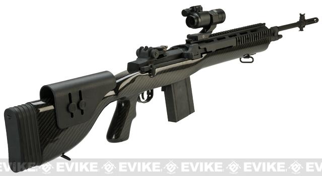 G&P M14 DMR Custom Airsoft AEG Sniper Rifle with Real Carbon Fiber (Model: Ver7 / Gun Only ...