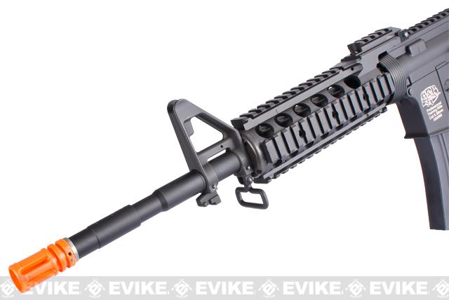 Evike Custom Class I G&P M4 Airsoft AEG Rifle - RAS-II (Package: Black / Add Battery + Charger ...