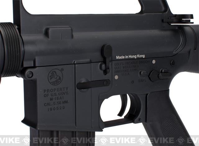 Cybergun Colt Licensed M16A1 Vietnam Airsoft AEG Rifle (Package: Gun ...