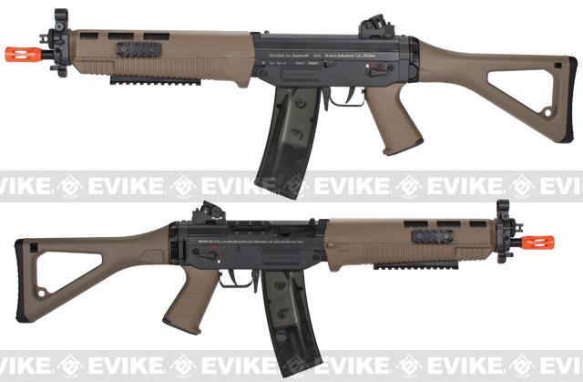 z ICS Full Metal SIG 551 SWAT Airsoft AEG Rifle - Dark Earth, Airsoft ...