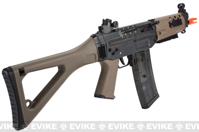 ICS Full Metal SIG 552 Commando Airsoft AEG Rifle - Dark Earth, Airsoft ...