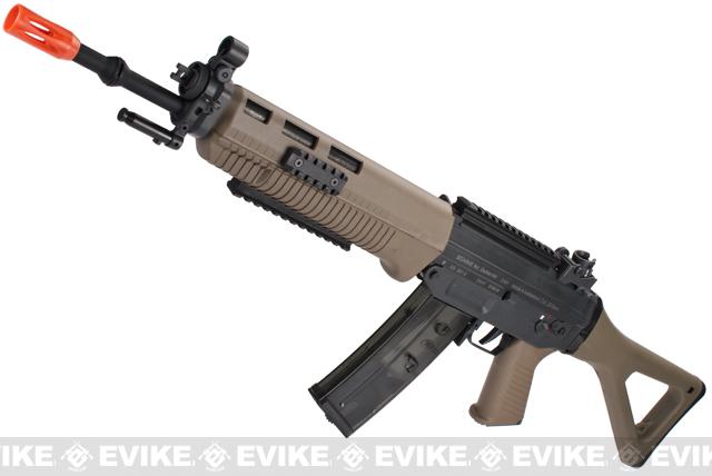 z ICS Full Metal SIG 551 Long Barrel Airsoft AEG Rifle - Dark Earth ...
