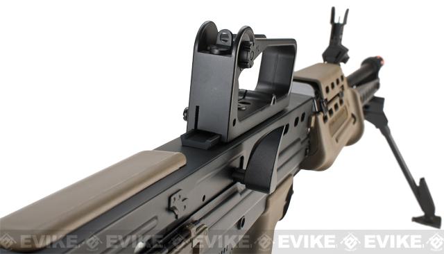 ICS Full Metal L86A2 British Military Full Size Airsoft AEG Rifle ...