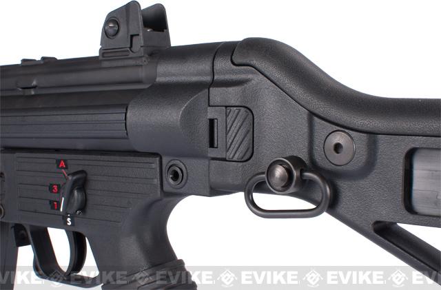 ICS MX5-Pro Full Metal Airsoft Submachine Gun AEG w/ Folding Stock, ICS ...