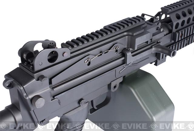 A&K Full Metal MK46 Airsoft Machine Gun with Retractable Stock, Airsoft Guns, Airsoft Electric ...