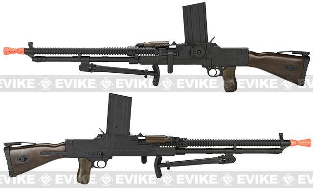 Matrix Full Metal ZB-30 ZB-26 Airsoft AEG Machine Gun w/ Folding Bipod ...