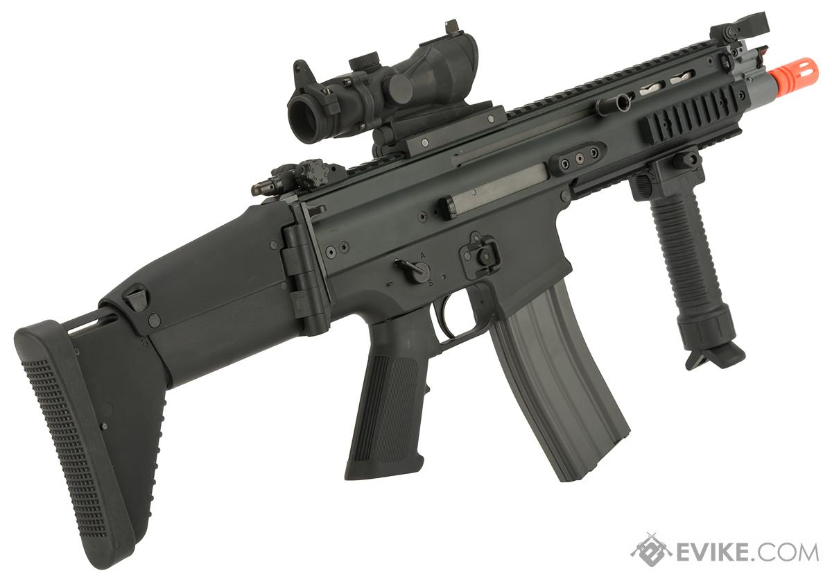 FN Herstal Licensed Full Metal SCAR CQB Airsoft AEG Rifle by G&G (Package: Black / Gun Only ...