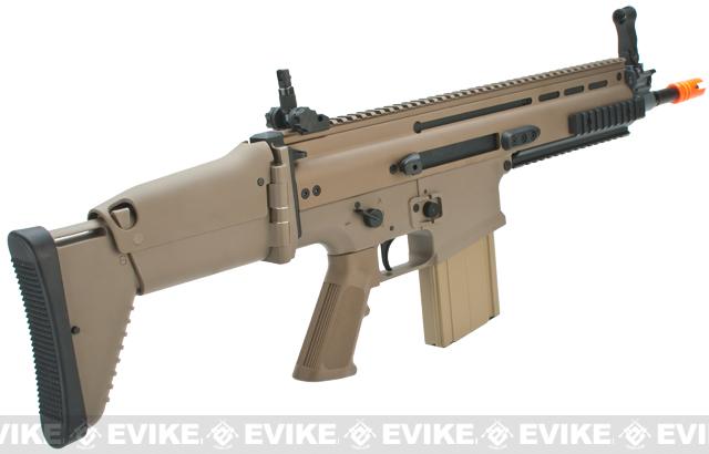 Cybergun FN Herstal Licensed Full Metal SCAR Heavy Airsoft AEG Rifle by VFC (Model: CQC / Dark ...