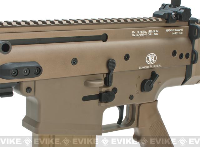 Cybergun FN Herstal Licensed Full Metal SCAR Heavy Airsoft AEG Rifle by ...