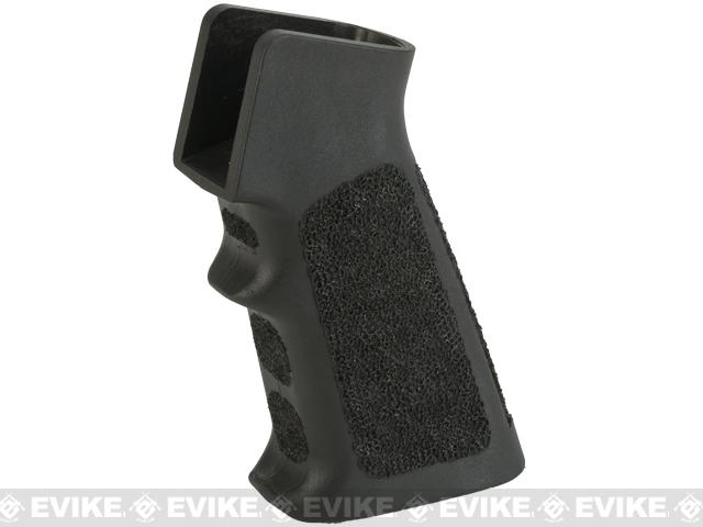 APS Custom Hand Stippled Motor Grip for M4/M16 Airsoft AEGs - Black ...