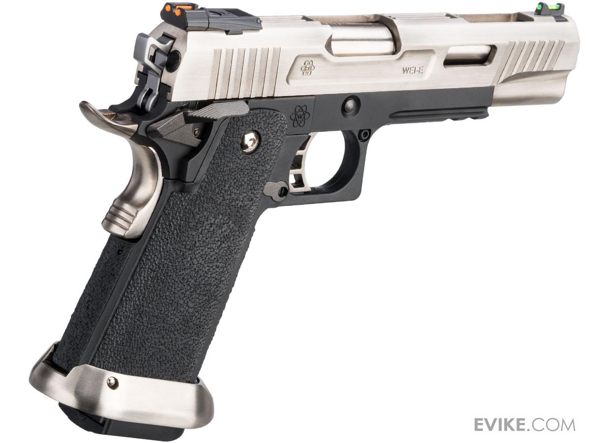 WE-Tech Hi-Capa Full Auto T-Rex Competition Pistol (Model: 5.1 / Silver ...