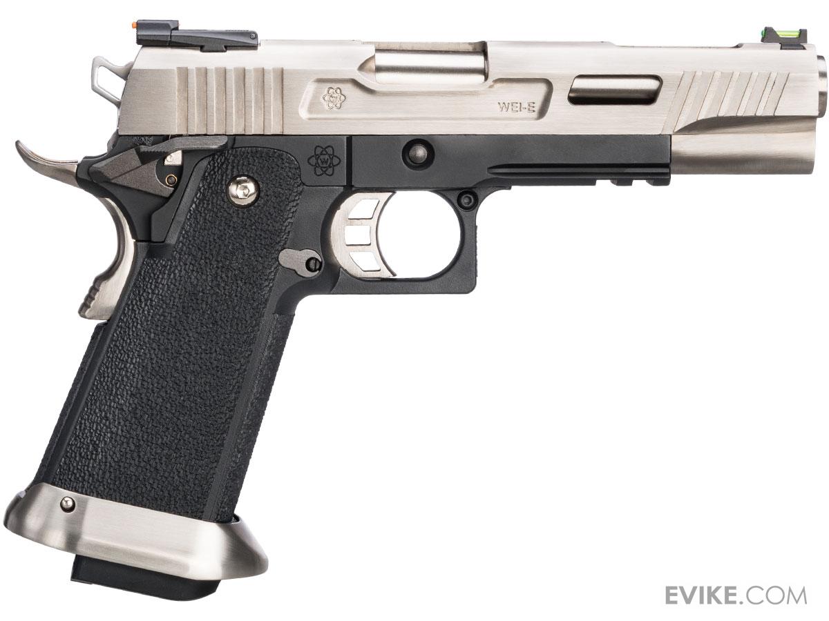 WE-Tech Hi-Capa Full Auto T-Rex Competition Pistol (Model: 5.1 / Silver ...
