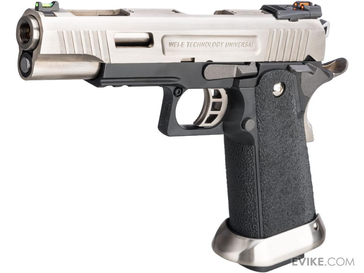 WE-Tech Hi-Capa Full Auto T-Rex Competition Pistol (Model: 5.1 / Silver ...