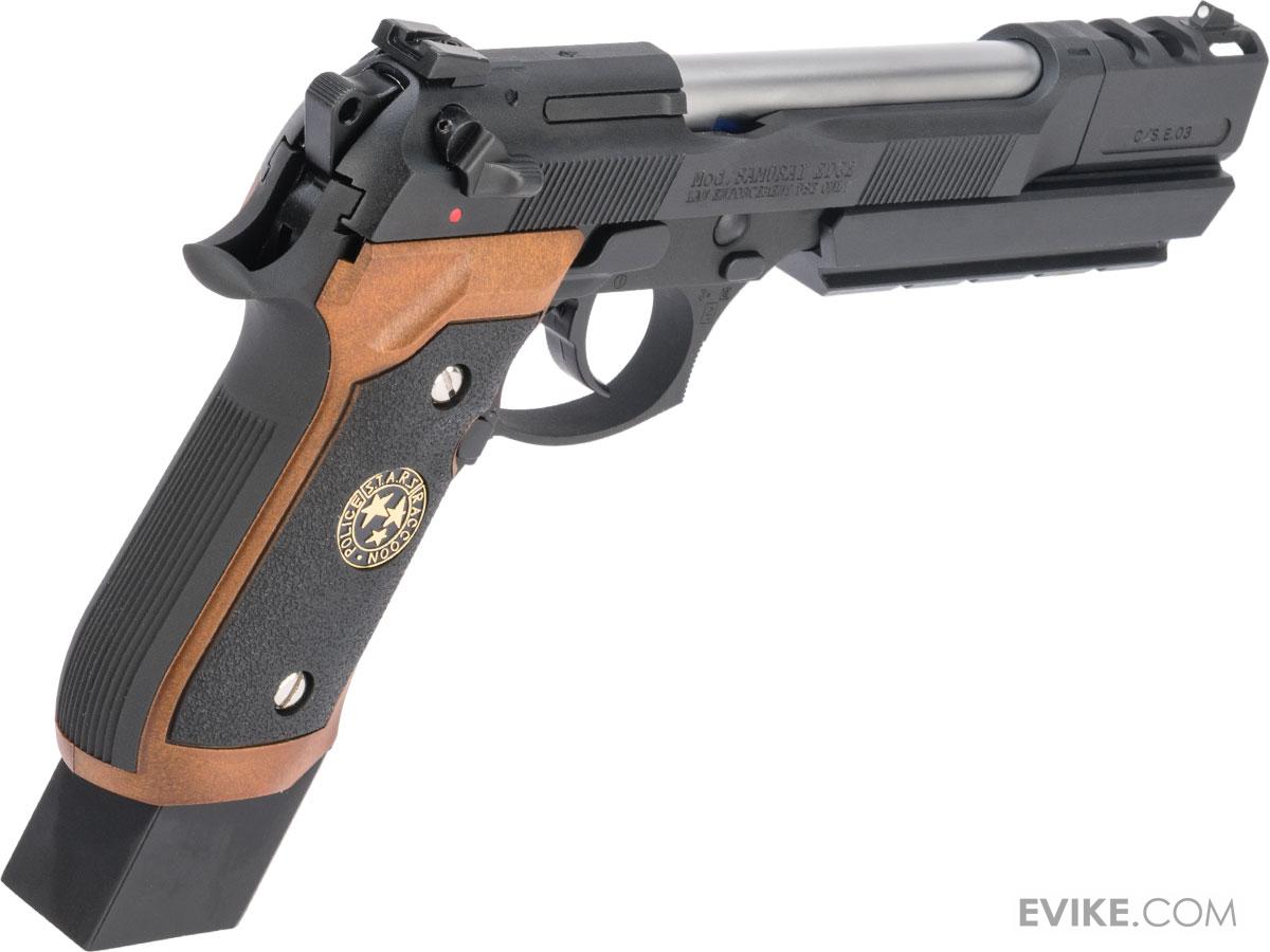 WE-Tech BioHazard Barry Burton M92 Custom Gen I Gas Blowback Airsoft ...