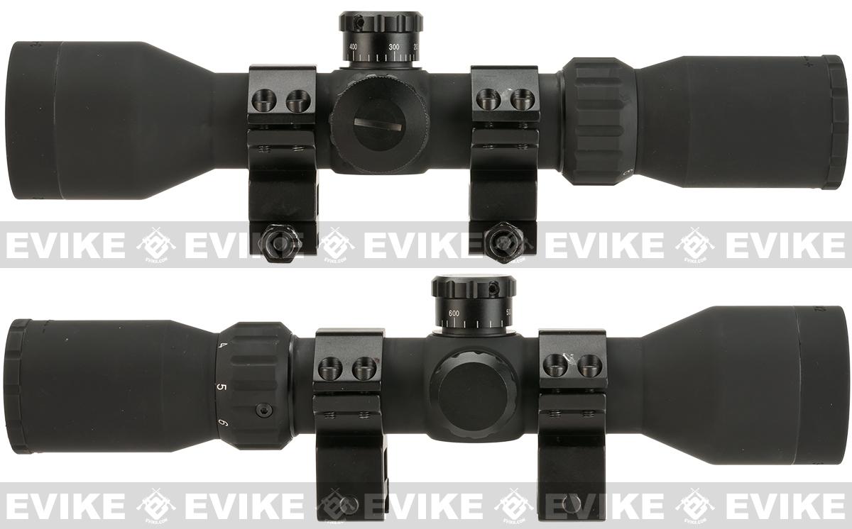 AIM Sports Illuminated Compact Rubberized 3-9x42mm Scope with ...