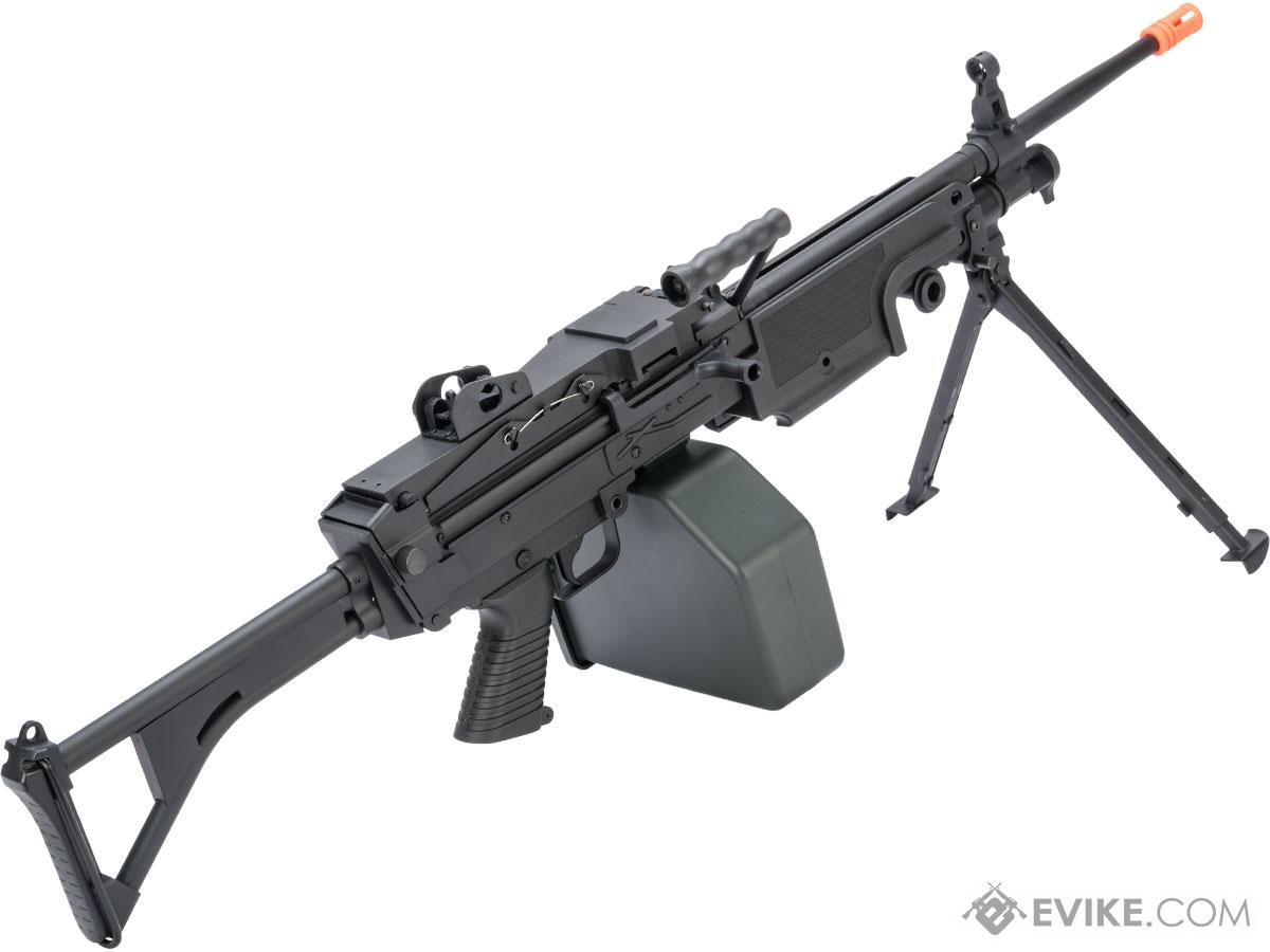A&K / Cybergun FN Licensed "Middleweight" M249 MINIMI SAW Machine Gun (Model: MK I / Black ...
