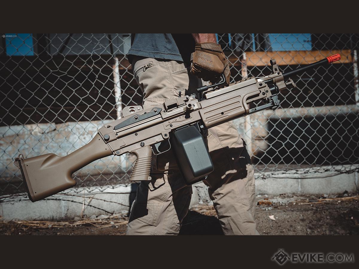 A&K / Cybergun FN Licensed "Middleweight" M249 MINIMI SAW Machine Gun ...